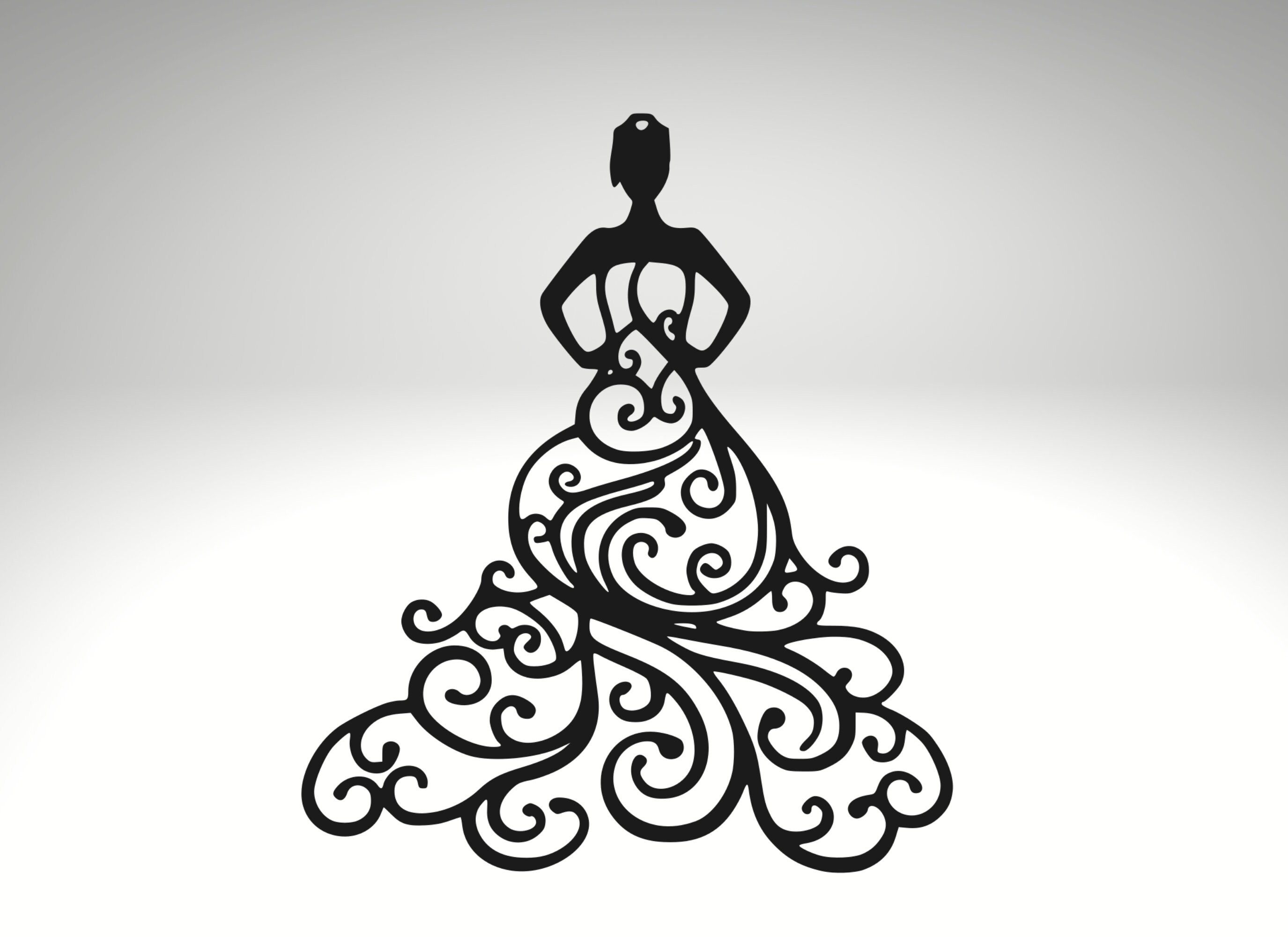 Princess Dress Svg Lacy Dress Wedding Princess Dress. Fancy. - Etsy