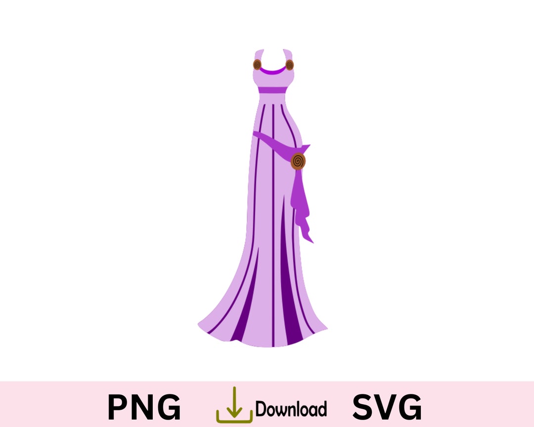 Meg Dress SVG, Princess Dress SVG, Hercules Meg. Meg Costume. - Etsy