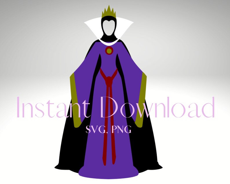 Grimhilde Dress SVG Evil Queen SVG. Bad Girls Princess - Etsy