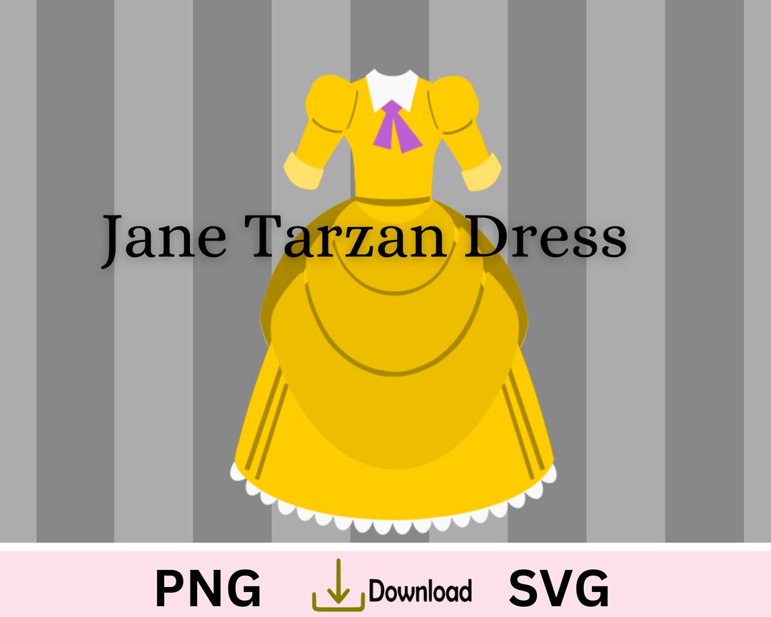 Jane From Tarzan Dress,tarzan Jane Dress Vector, Jane Portor SVG, Jane ...
