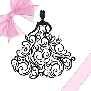 Princess Dress Svg, Lacy Dress, Wedding Princess Dress. Fancy. Princess ...
