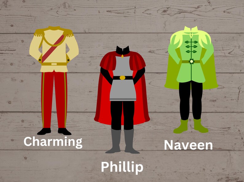 Prince Outfits SVG: Royal Party Decorations PNG and PDF (digital ...