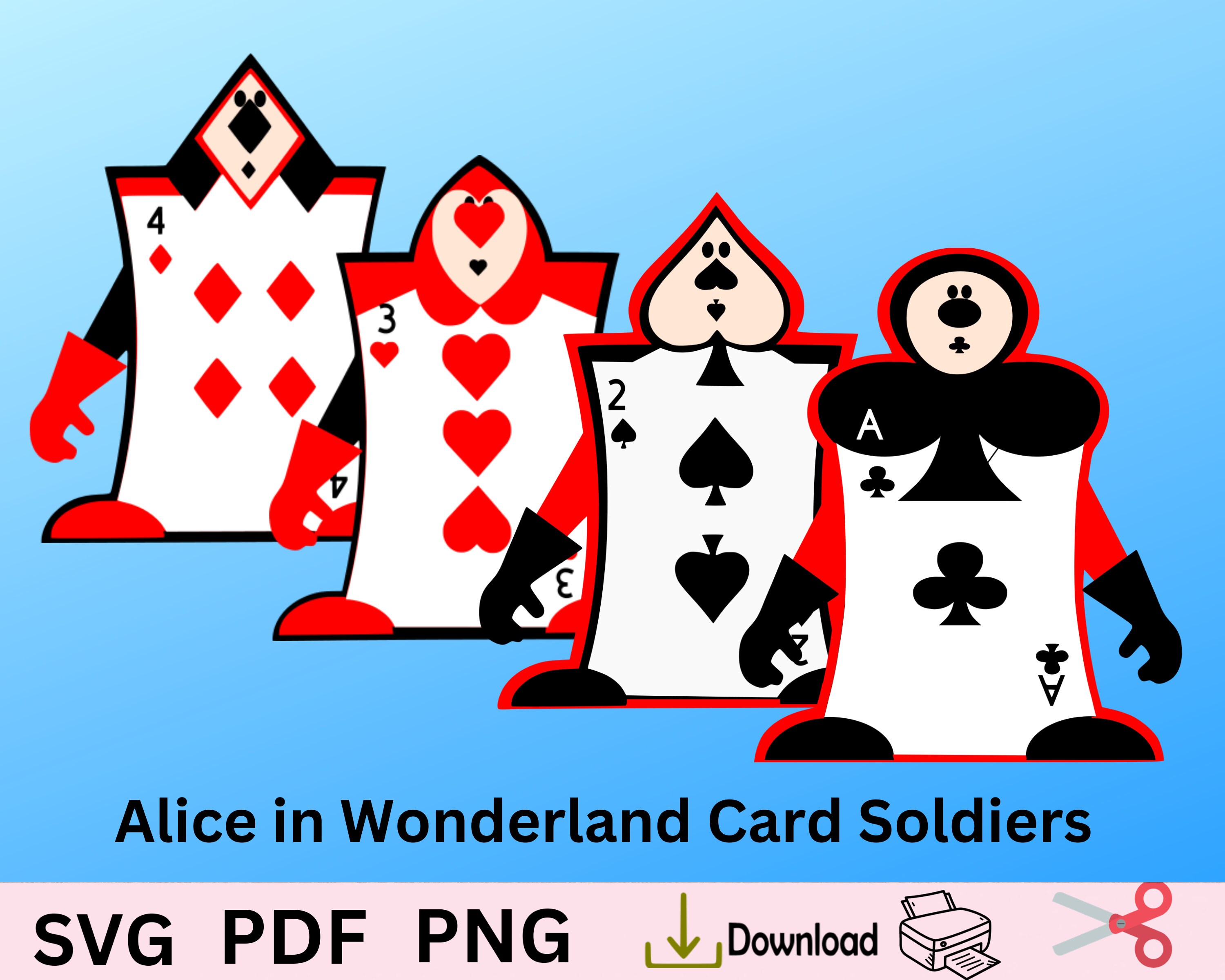 Alice In Wonderland Card Guards