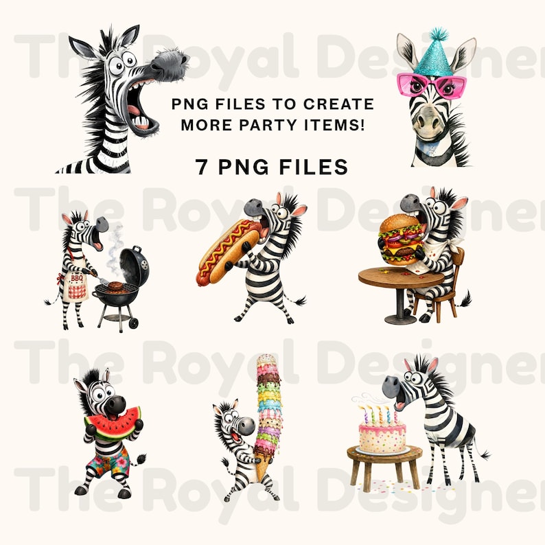 Zebra Birthday BBQ Invitation Template, Editable Canva Father’s Day ...