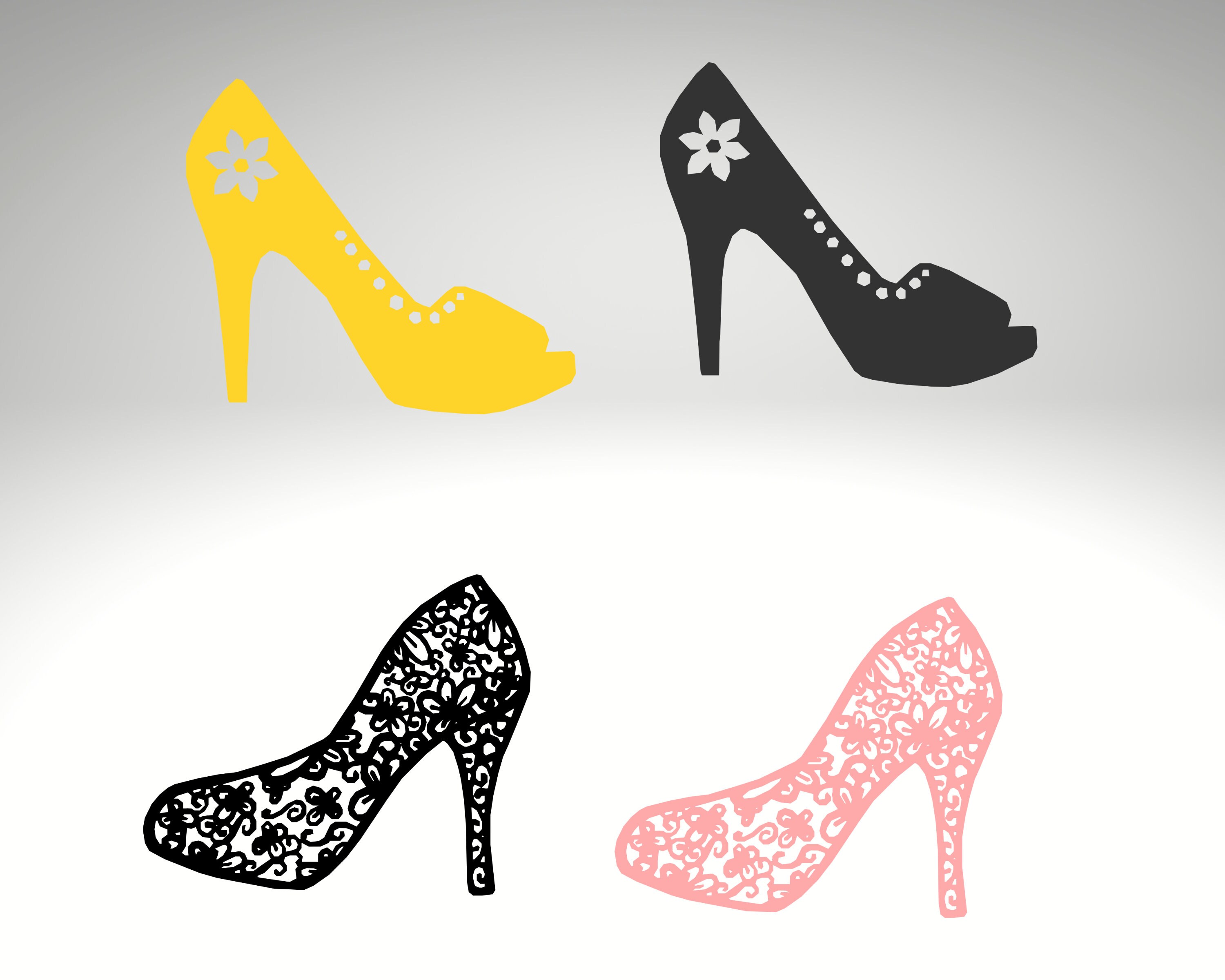 Princess Shoe SVG Wedding Shoe. - Etsy