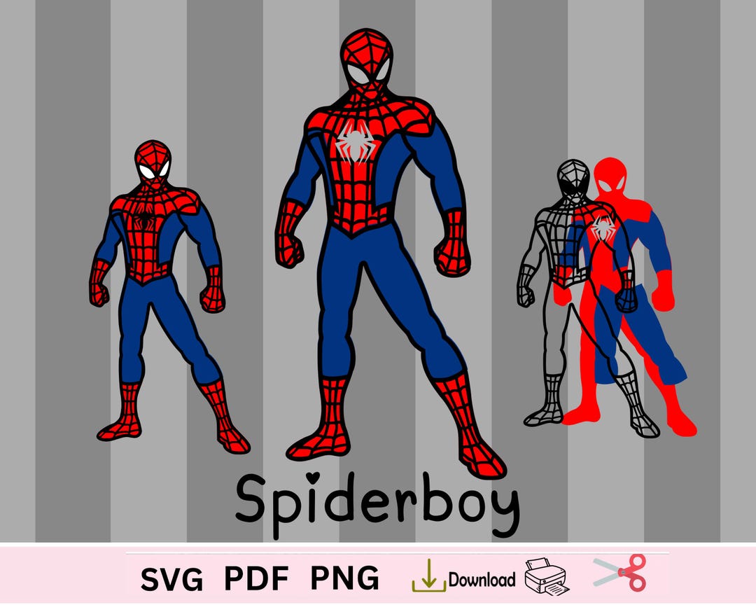 Spiderboy Superhero Party Pack: SVG Papercraft Costume (digital ...