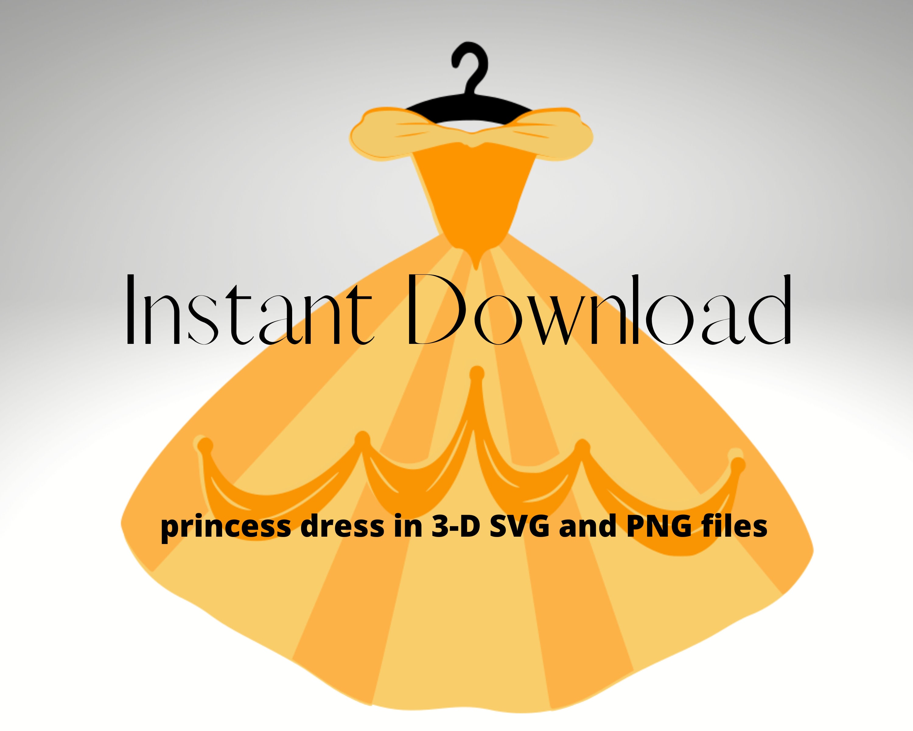Princess Dress SVG Fancy Dress Belle SVG Princess Stickers - Etsy