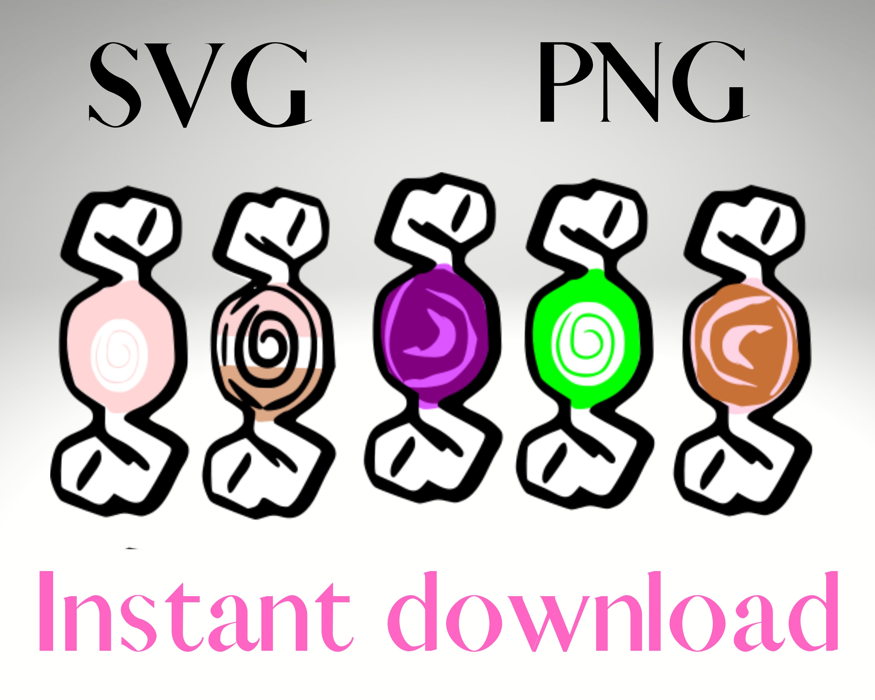 Salt Water Taffy, SVG Layered Candy for Birthday Cards and More - Etsy