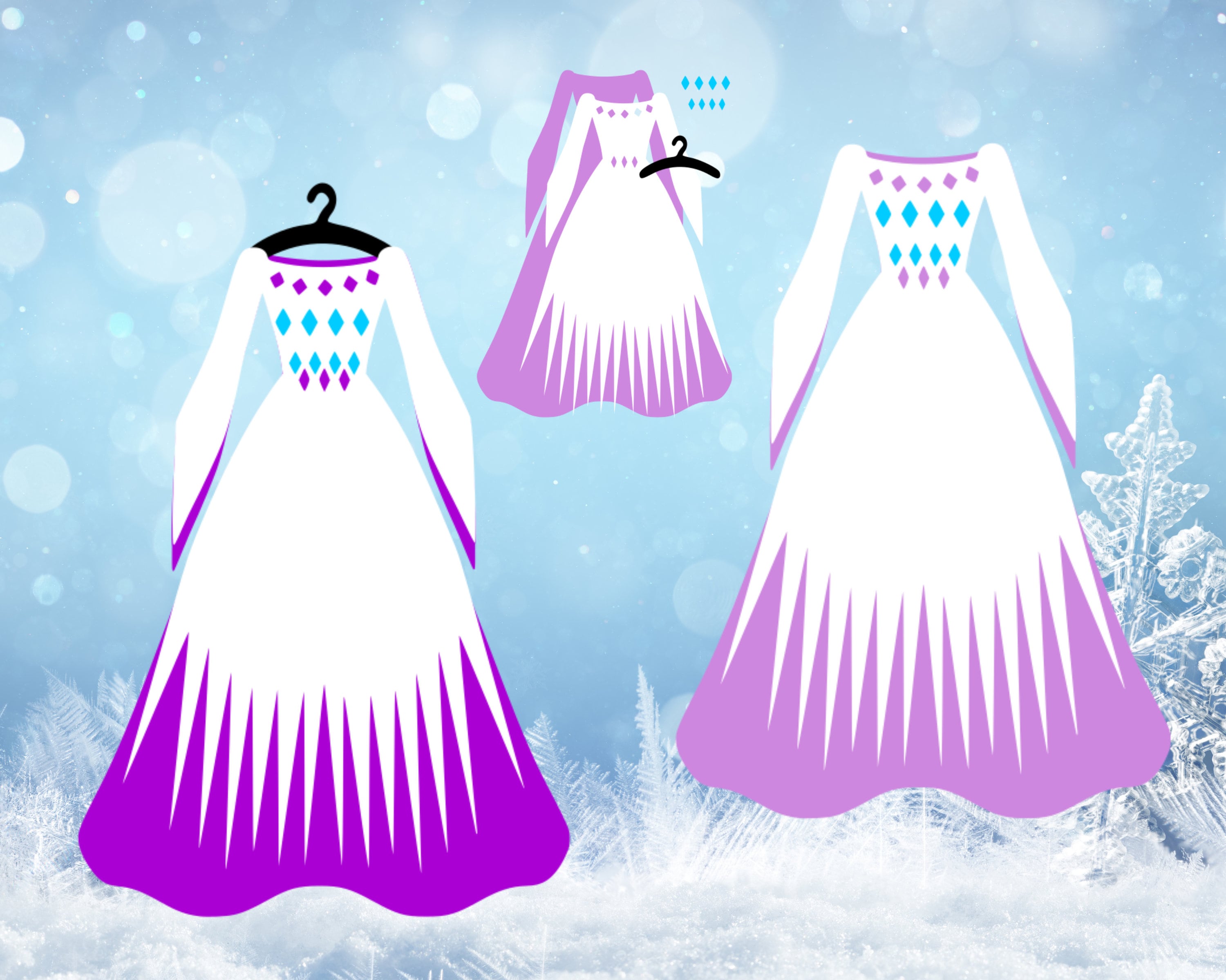 Princess Dress SVG, Elsa Costume Design (digital Download) - Etsy UK