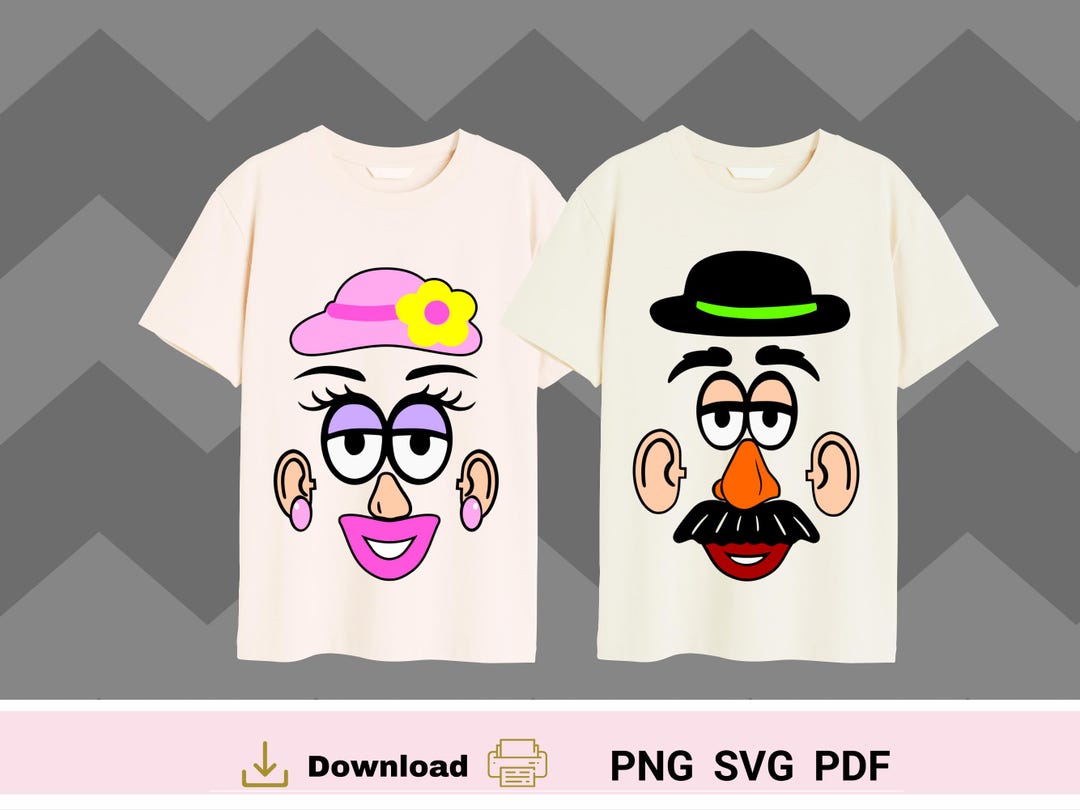 Mr. and Mrs. Potato Head SVG: Toy Movie Inspired Designs (digital Files ...
