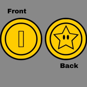 Game Coins Front and Back Sides. School Coins. - Etsy