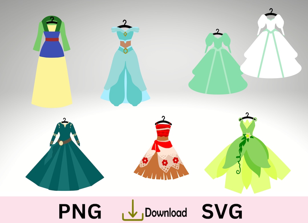 Princess Dress SVG, Fancy Party Dress, Wedding. Princess Birthday. 3 D ...