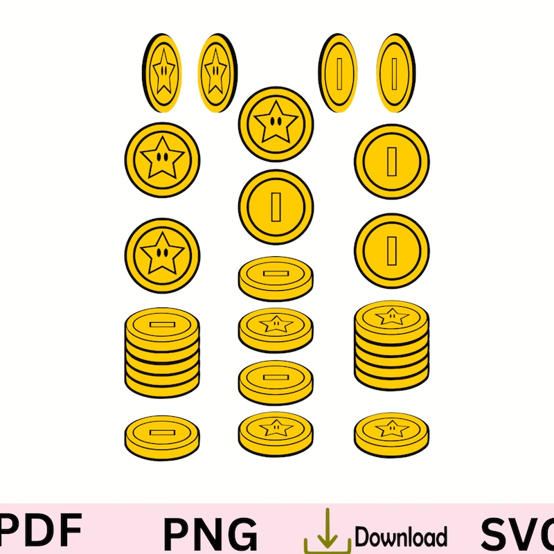 Mario Coins - Etsy