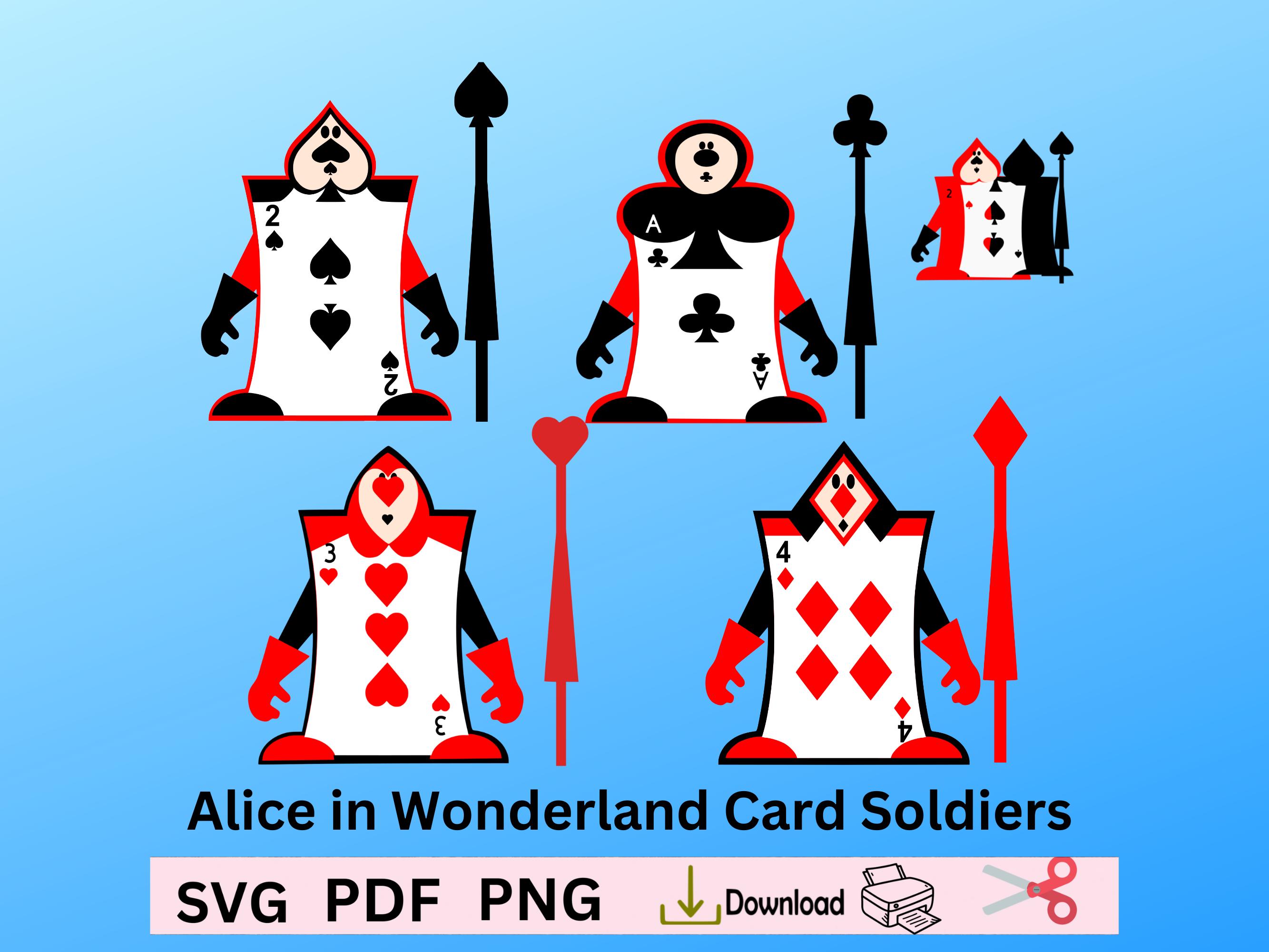 Alice In Wonderland Card Soldiers Printable