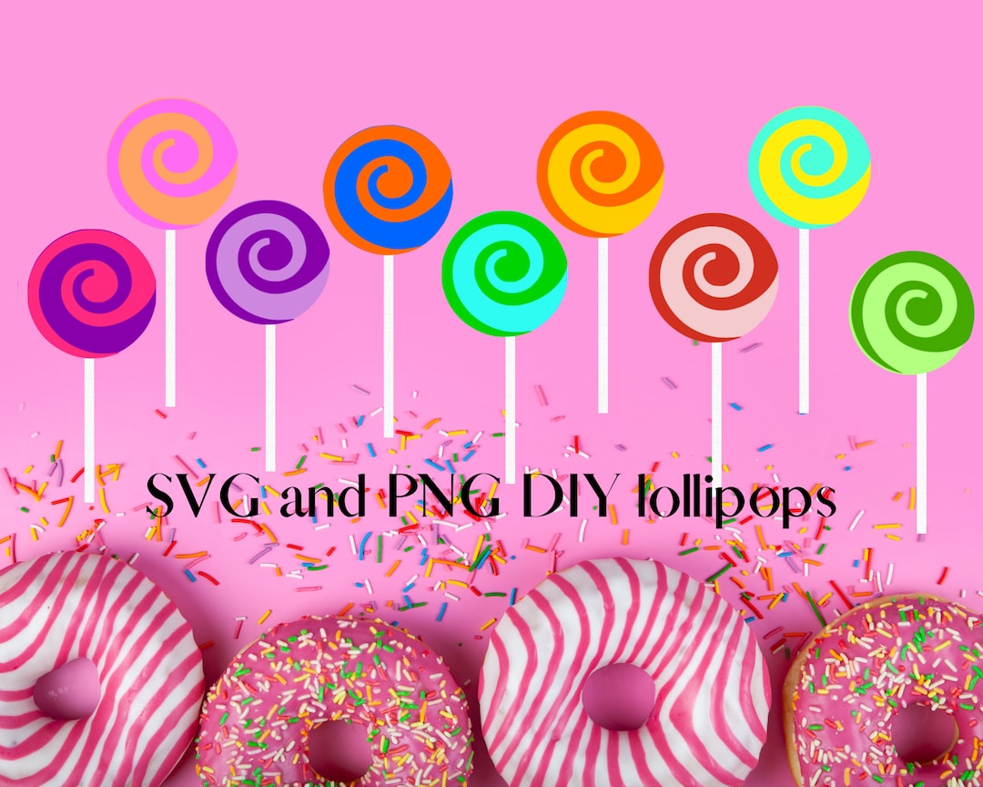 Lollipops SVG, Lollipops PNG, Swirl Lollipops, Swirl Candy SVG - Etsy