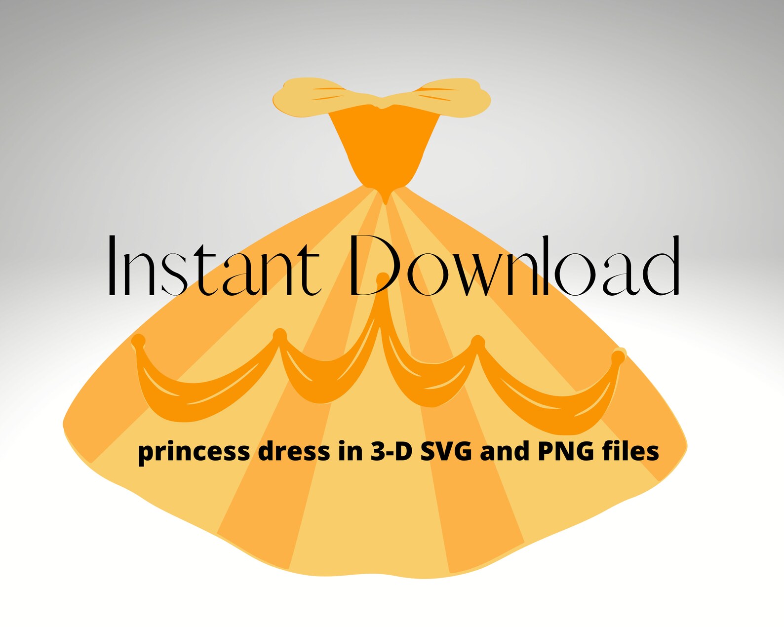 Princess Dress SVG, Fancy Dress, Belle SVG - Etsy