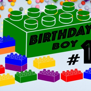 Building Blocks Birthday Shirt SVG, PNG and Sublimation Bricks T-shirt ...