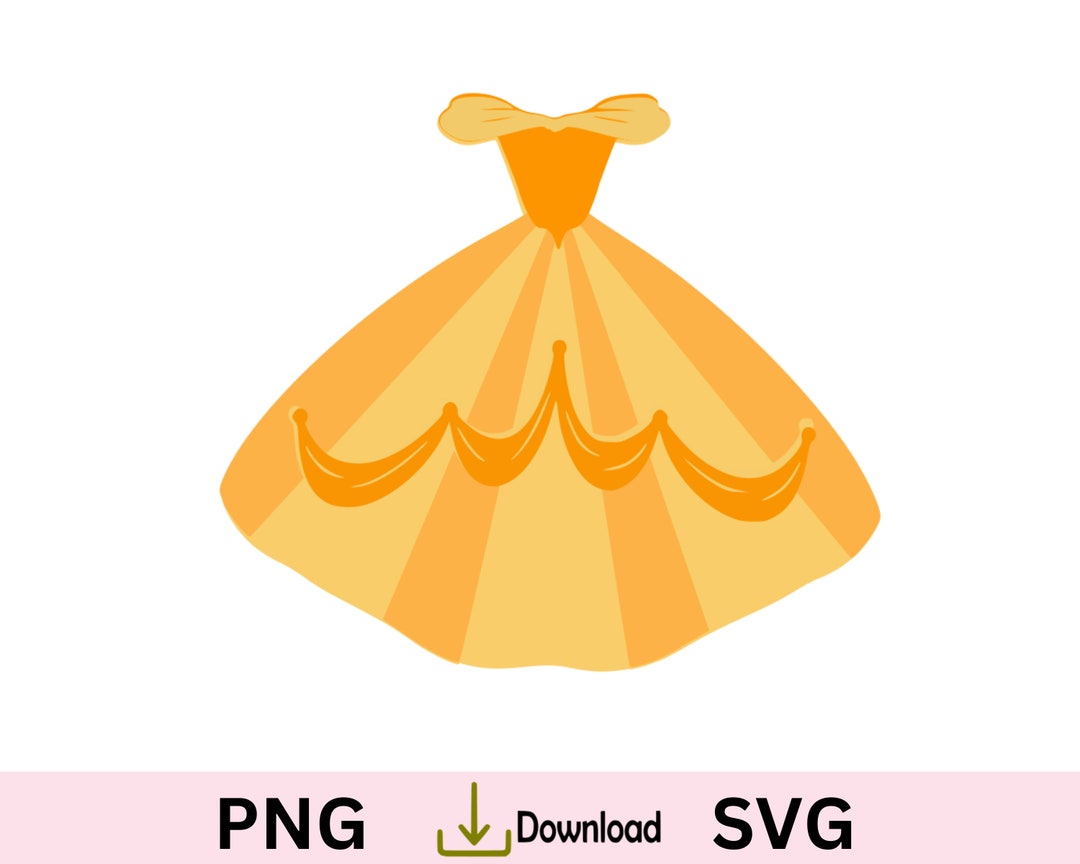 Princess Belle Dress SVG: Papercraft Party Dress (digital Download) - Etsy