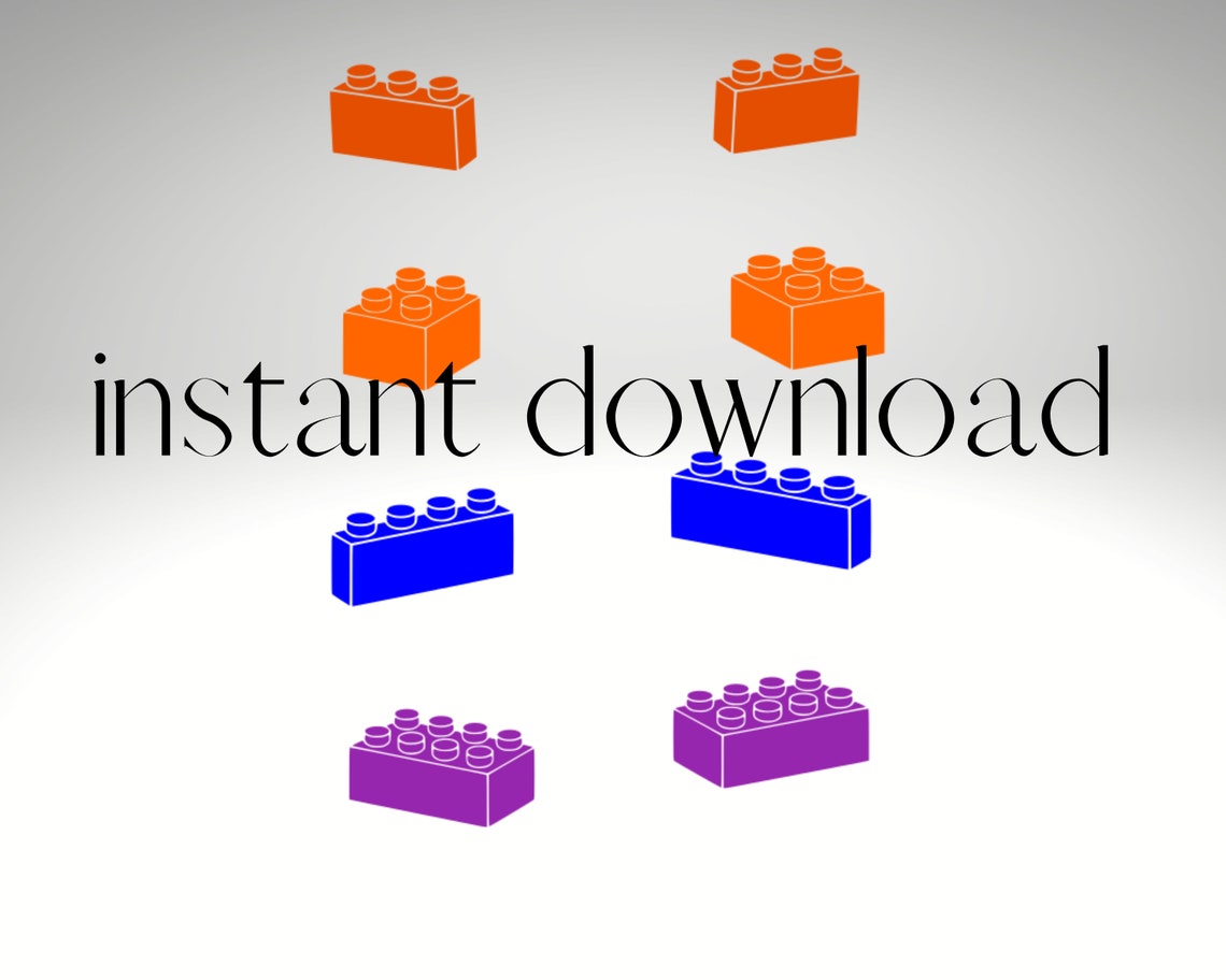 Building Block SVG Building Bricks T Shirt. Building Bricks - Etsy