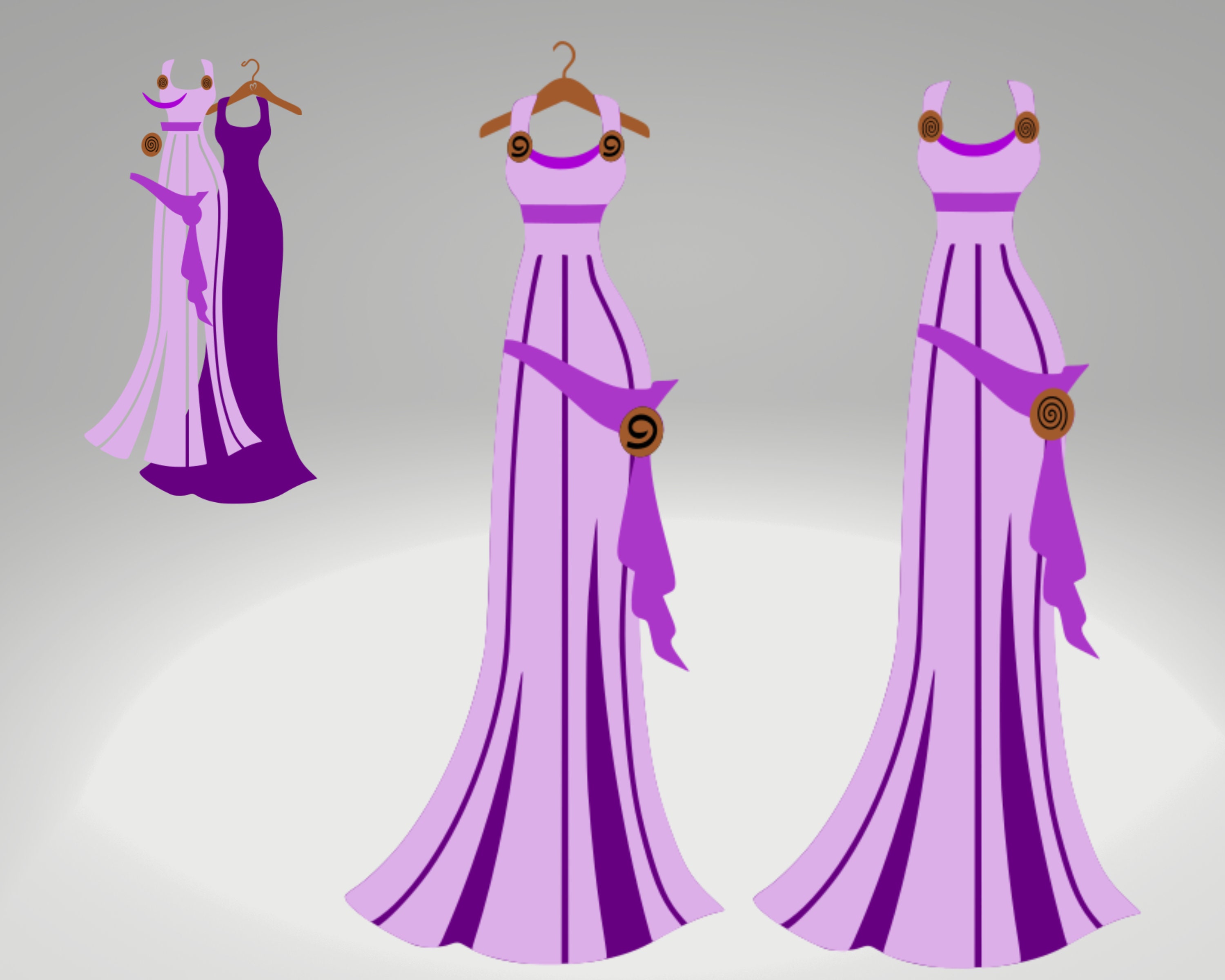 Meg Dress SVG Princess Dress SVG Hercules Meg. Meg Costume. - Etsy