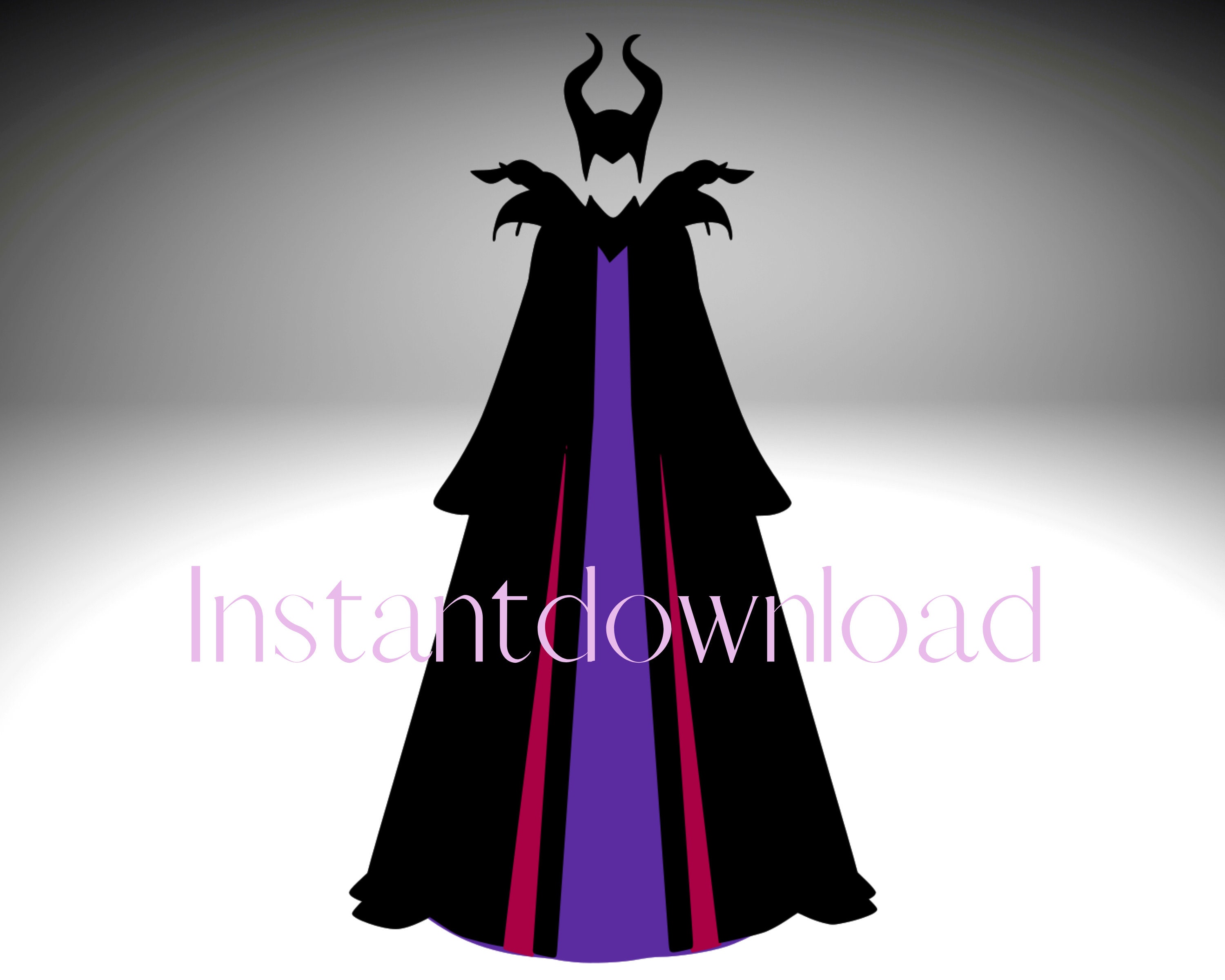 Maleficent Dress SVG, Evil Queen SVG. Bad Girls, Princess Female ...