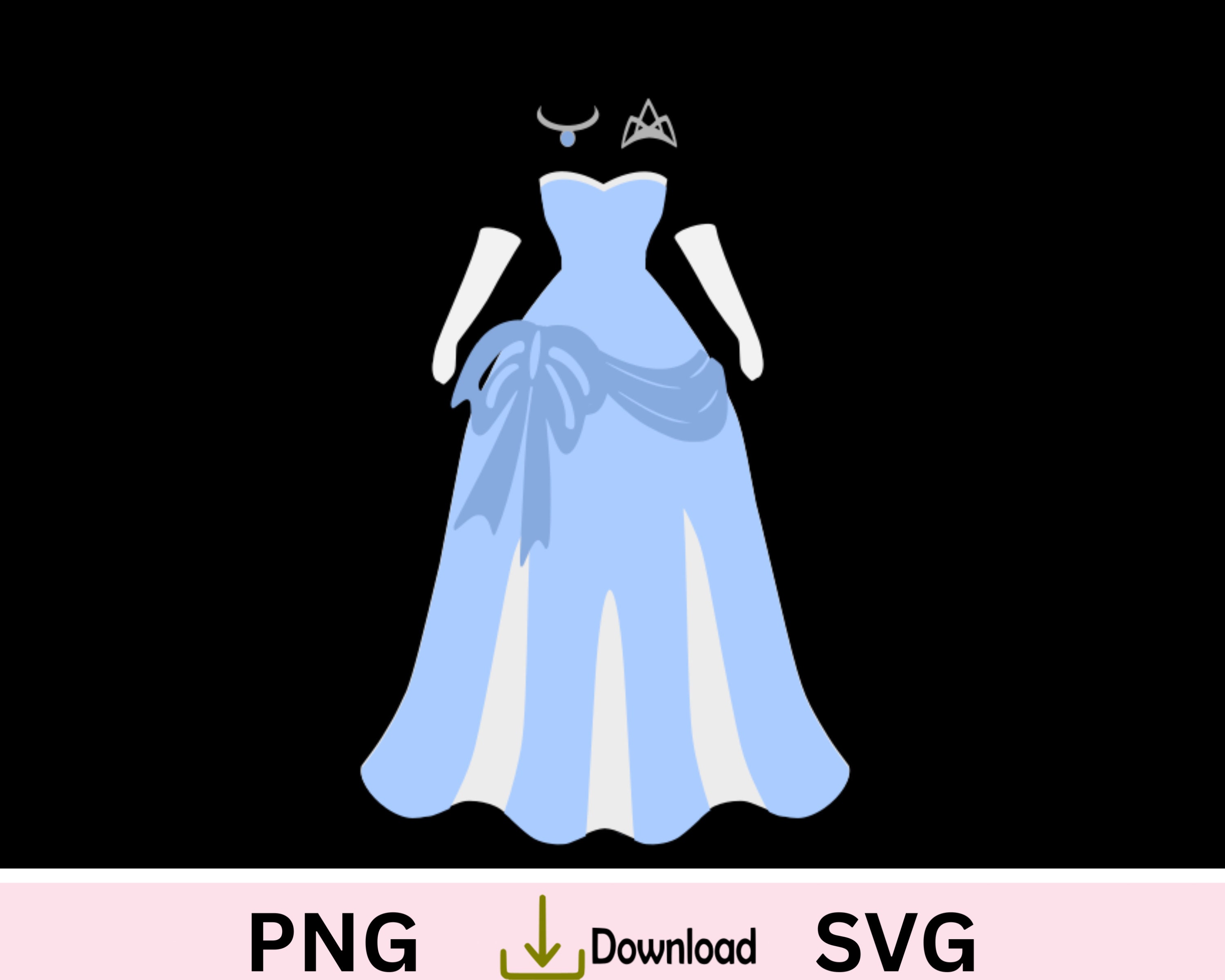 Princess Dress Svg,tiana Papercraft, Princess Birthday Party ...