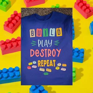 Building Block SVG, Building Bricks T Shirt. Building Bricks Family ...