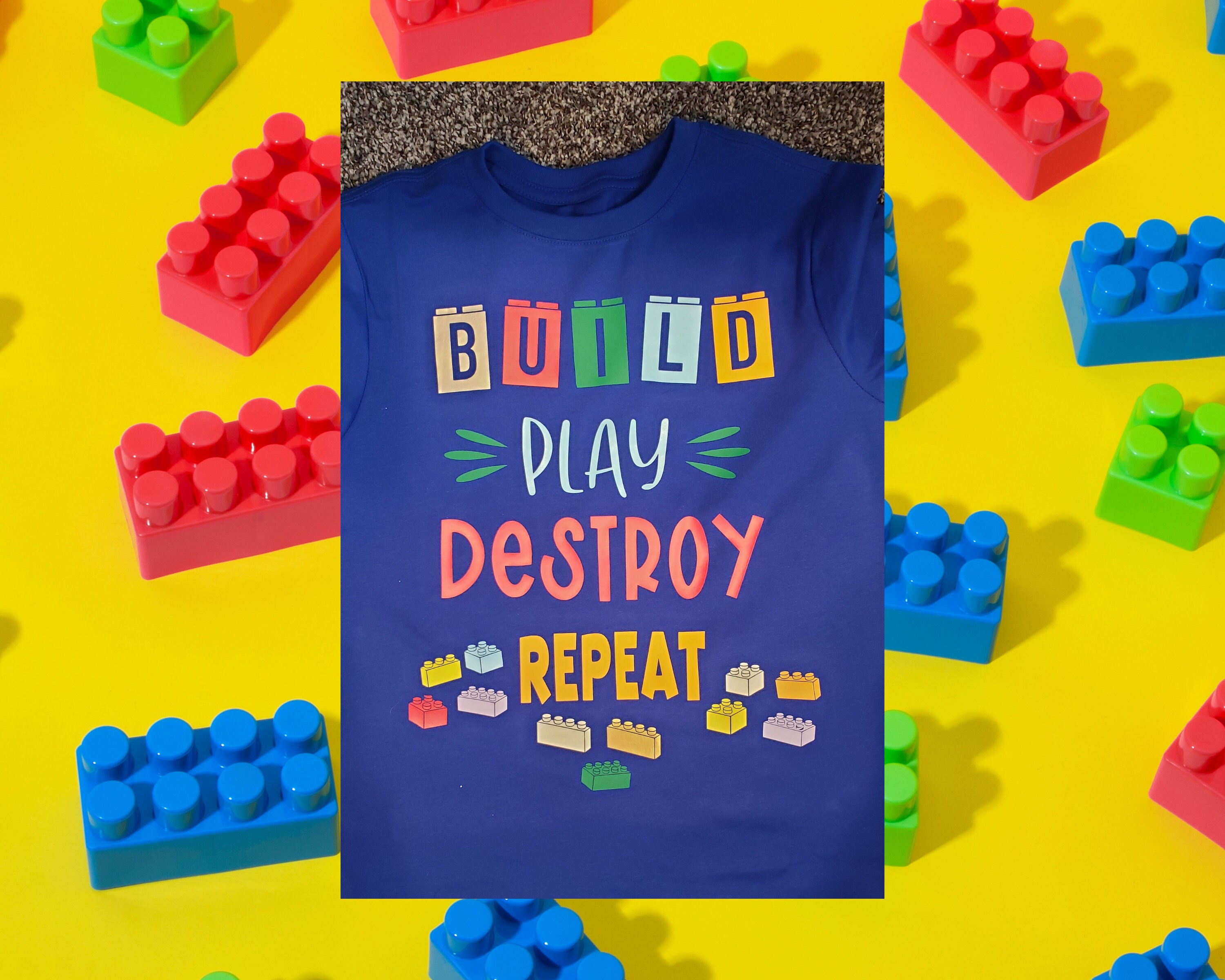 Building Block SVG Building Bricks T Shirt. Building Bricks - Etsy