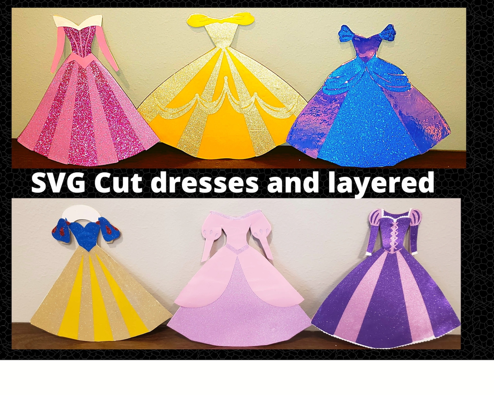 Princess Dress SVG Fancy Party Dress Birthday Cupcake - Etsy