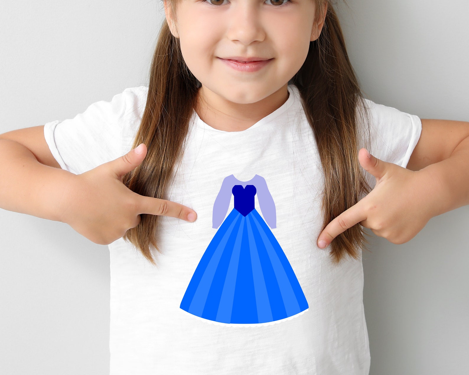 Princess Ariel Dress SVG: Peasant Dress, Party Decorations (digital ...