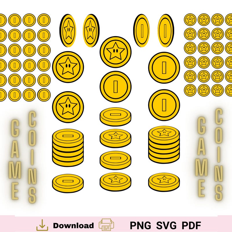 Mario Coins - Etsy