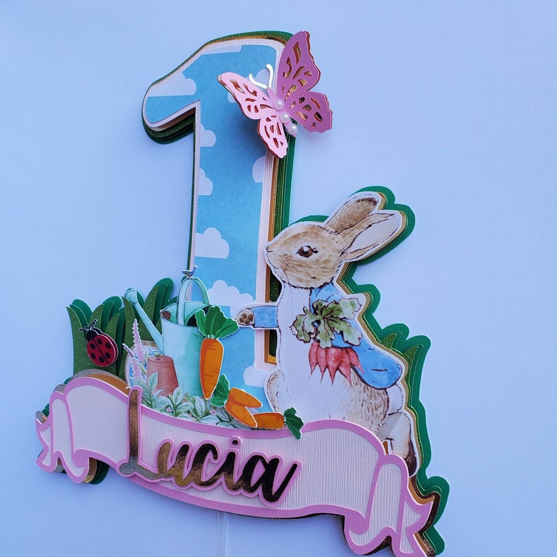 Peter Rabbit Cake Topper Peter Rabbit Decorations | Etsy
