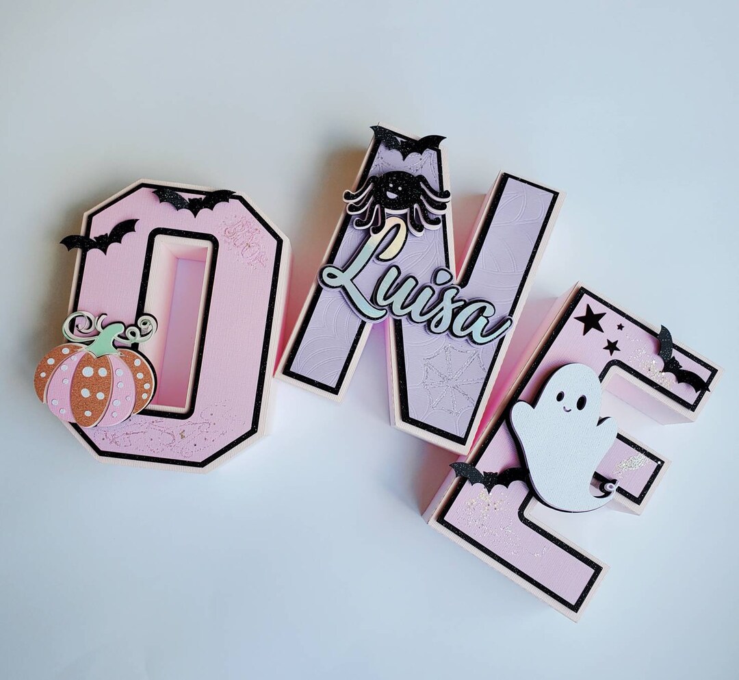 Halloween 3D Letters, Halloween First Birthday, Halloween Decoration - Etsy