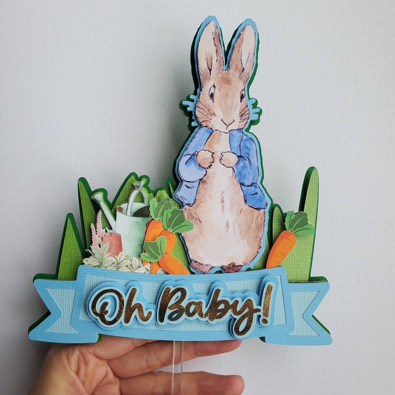 Peter Rabbit Cake Topper, Peter Rabbit Decorations, Peter Rabbit 1st ...