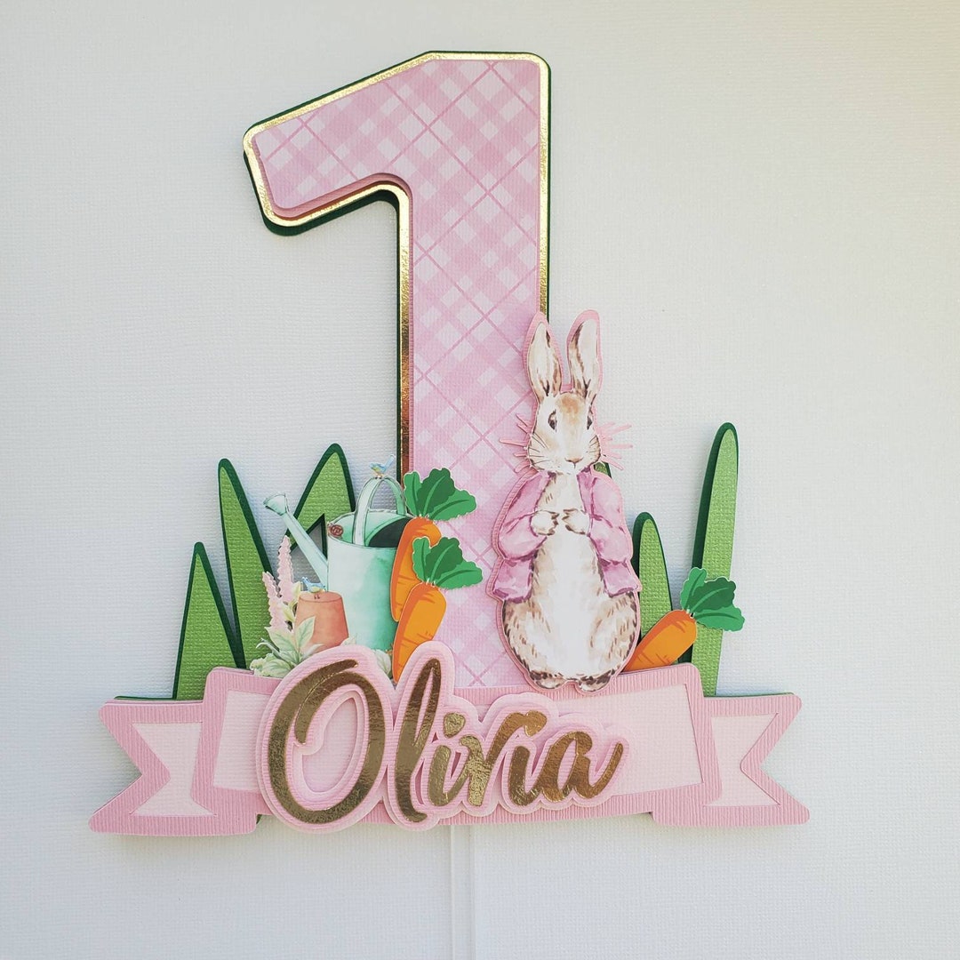 Peter Rabbit Cake Topper Peter Rabbit Decorations Peter - Etsy
