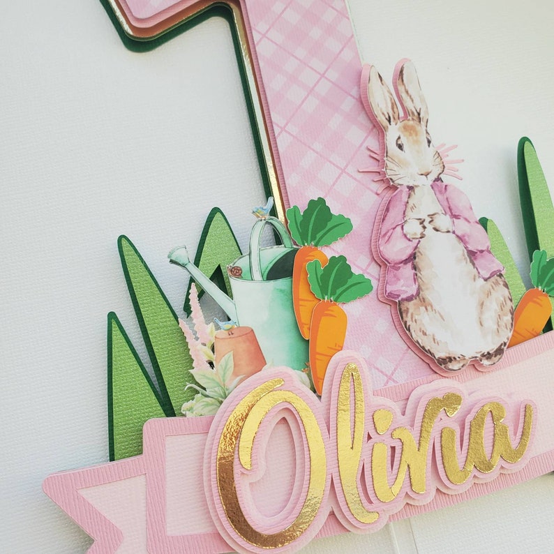 Peter Rabbit Cake Topper, Peter Rabbit Decorations, Peter Rabbit 1st ...