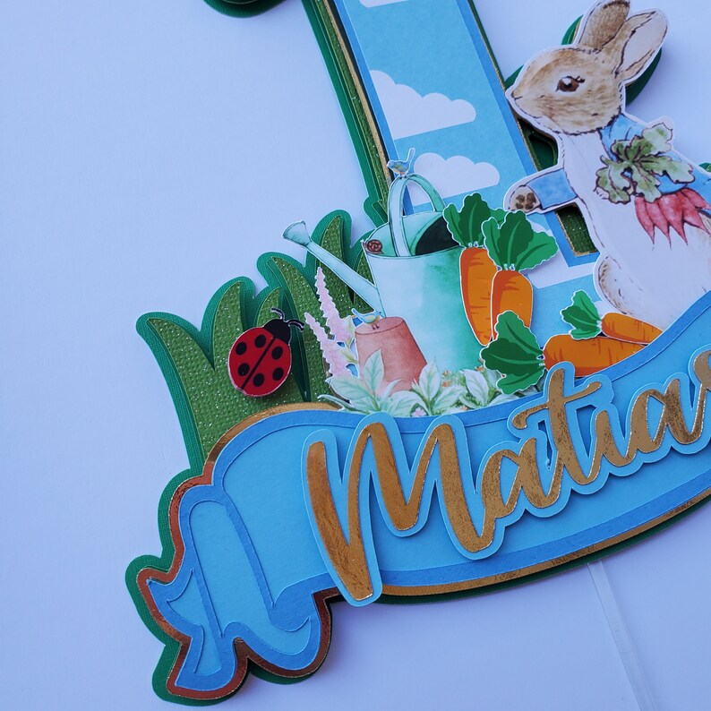 Peter Rabbit Cake Topper Peter Rabbit Decorations | Etsy