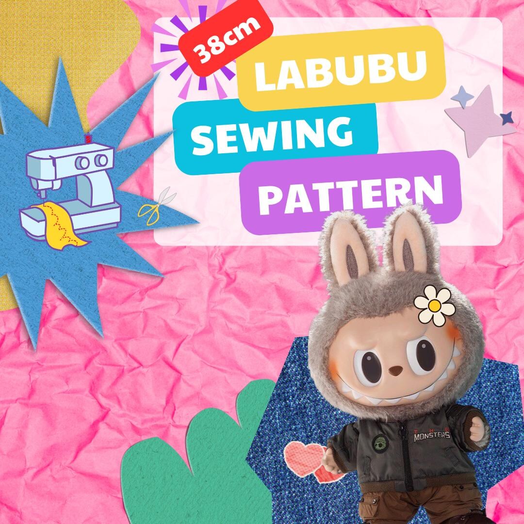 Labubu Sewing Pattern (38cm) - Etsy UK