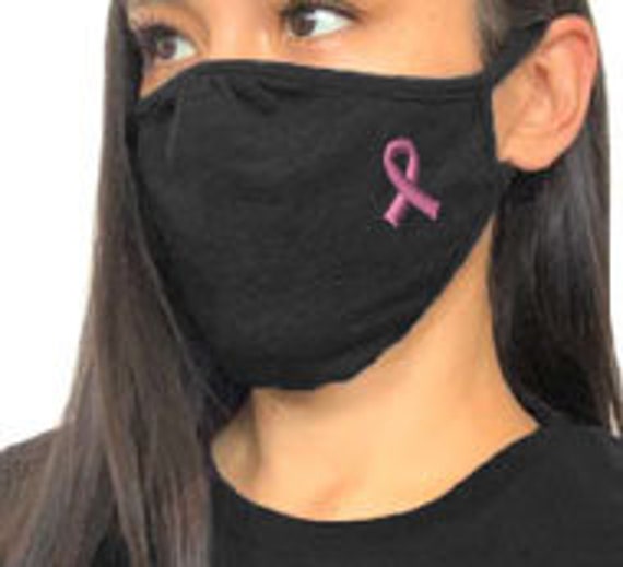 Custom Color Cancer RIBBON Face Mask Fighter Face Mask No - Etsy