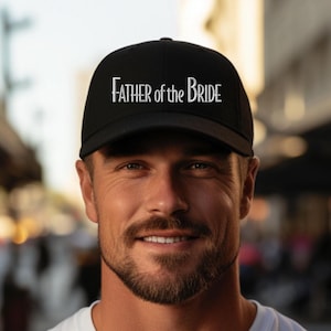 Father of the Bride Embroidered Hat, Bridal Party Hat, Personalized ...