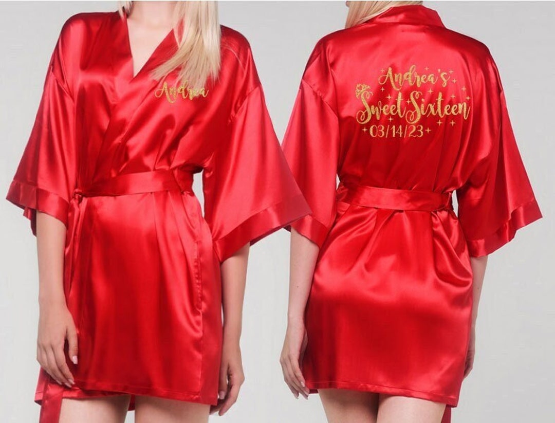Includes FREE Front Personalization, Sweet Sixteen Satin Robes, Sweet ...