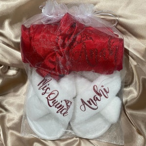 Personalized Quinceañera Fuzzy Slippers, Pantuflas Para Quinceañera ...