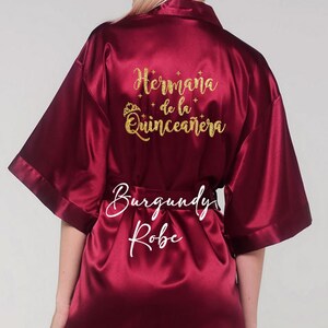 Hermana De La Quinceañera Robes, Getting Ready Robe for Sister of the ...