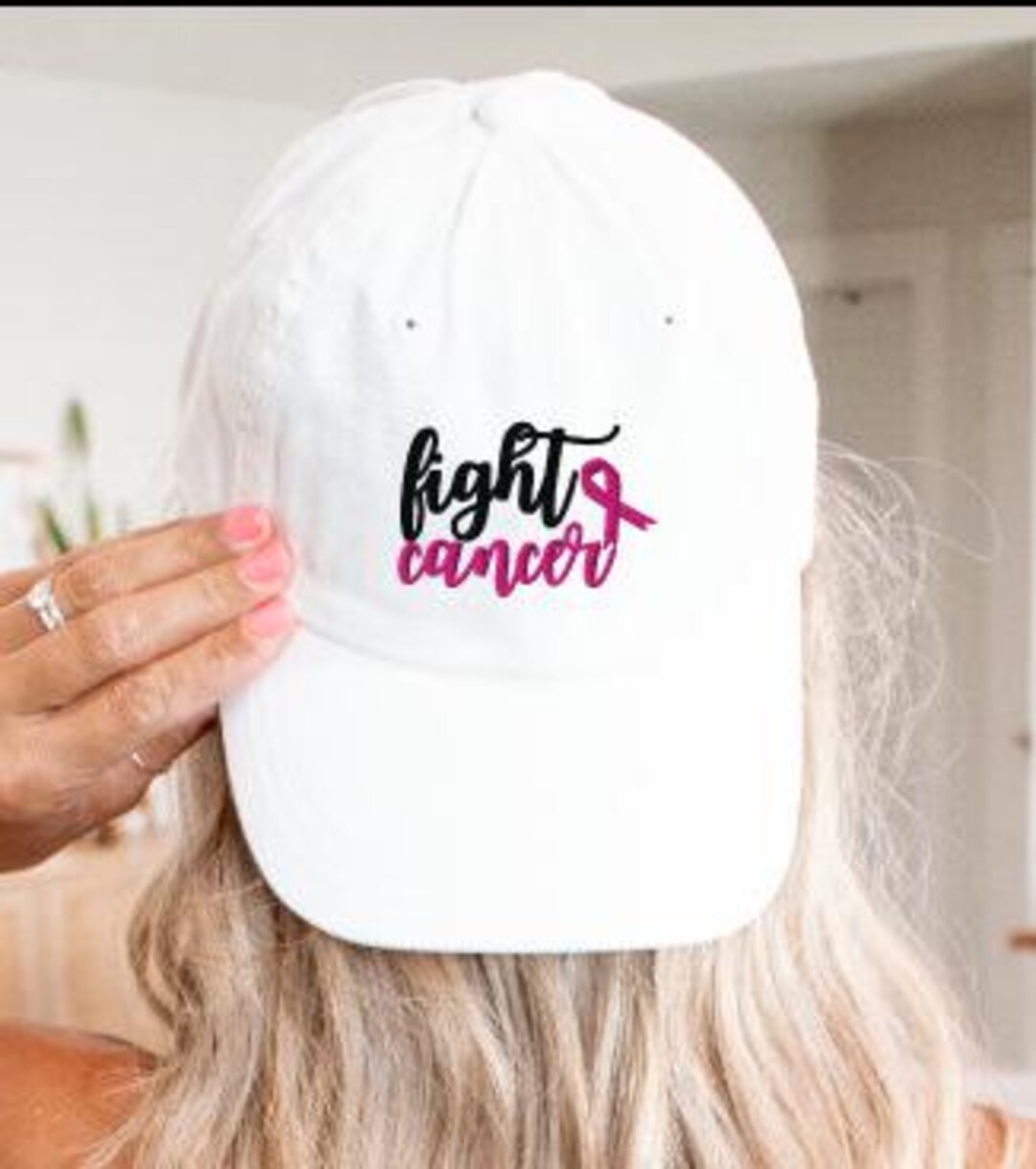 Custom Ribbon Color Fight Cancer Hat, Cancer Awareness Ladies Hat ...