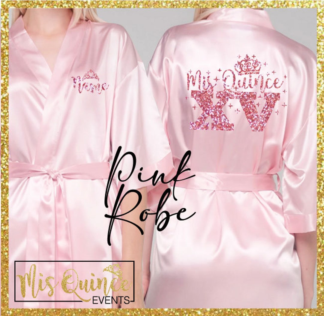 Includes FREE Front Personalization, Mis Quince Satin Robes, Getting ...