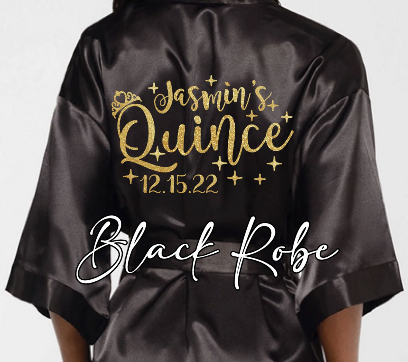 Includes FREE Front Personalization, Mis Quince Satin Robes, Getting ...