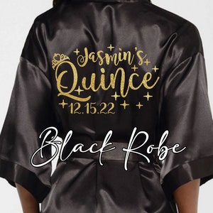 Includes FREE Front Personalization, Mis Quince Satin Robes, Getting ...