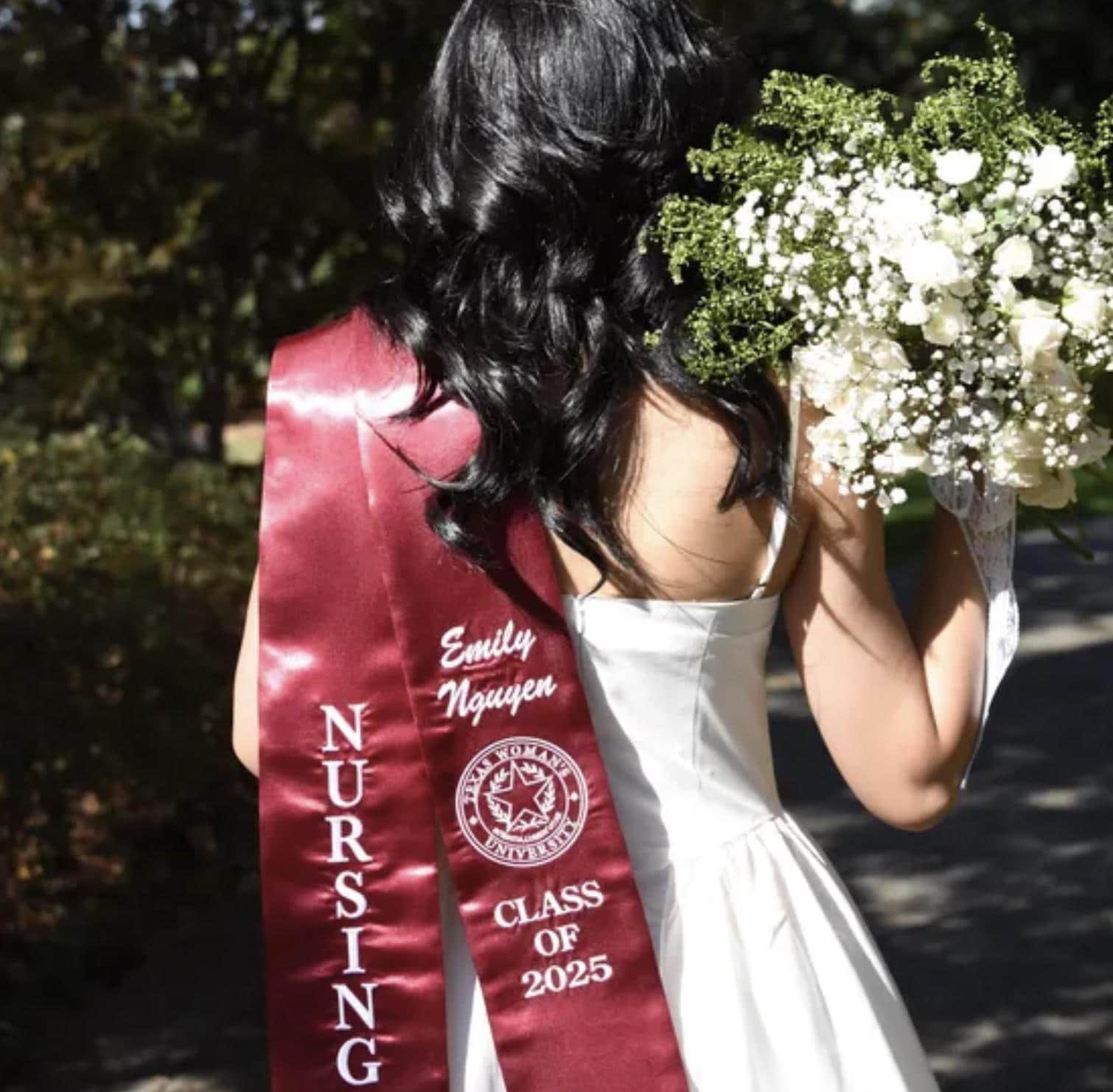Custom Engineering Embroidered 72" Graduation Stole, Personalized Class ...