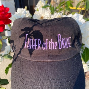 Father of the Bride Embroidered Hat, Bridal Party Hat, Personalized ...