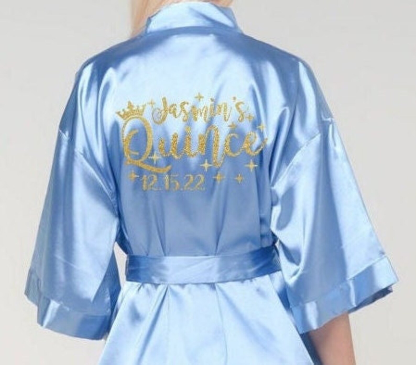 Includes FREE Front Personalization, Mis Quince Satin Robes, Getting ...